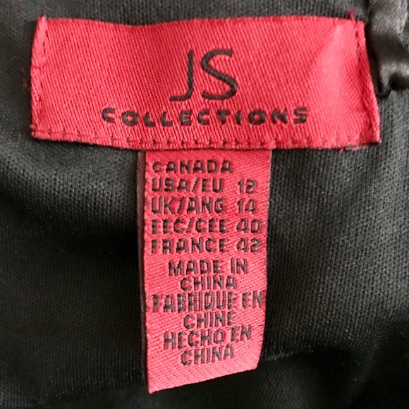 JS Collections | Dresses | Js Collections Black Fringe Dress | Poshmark